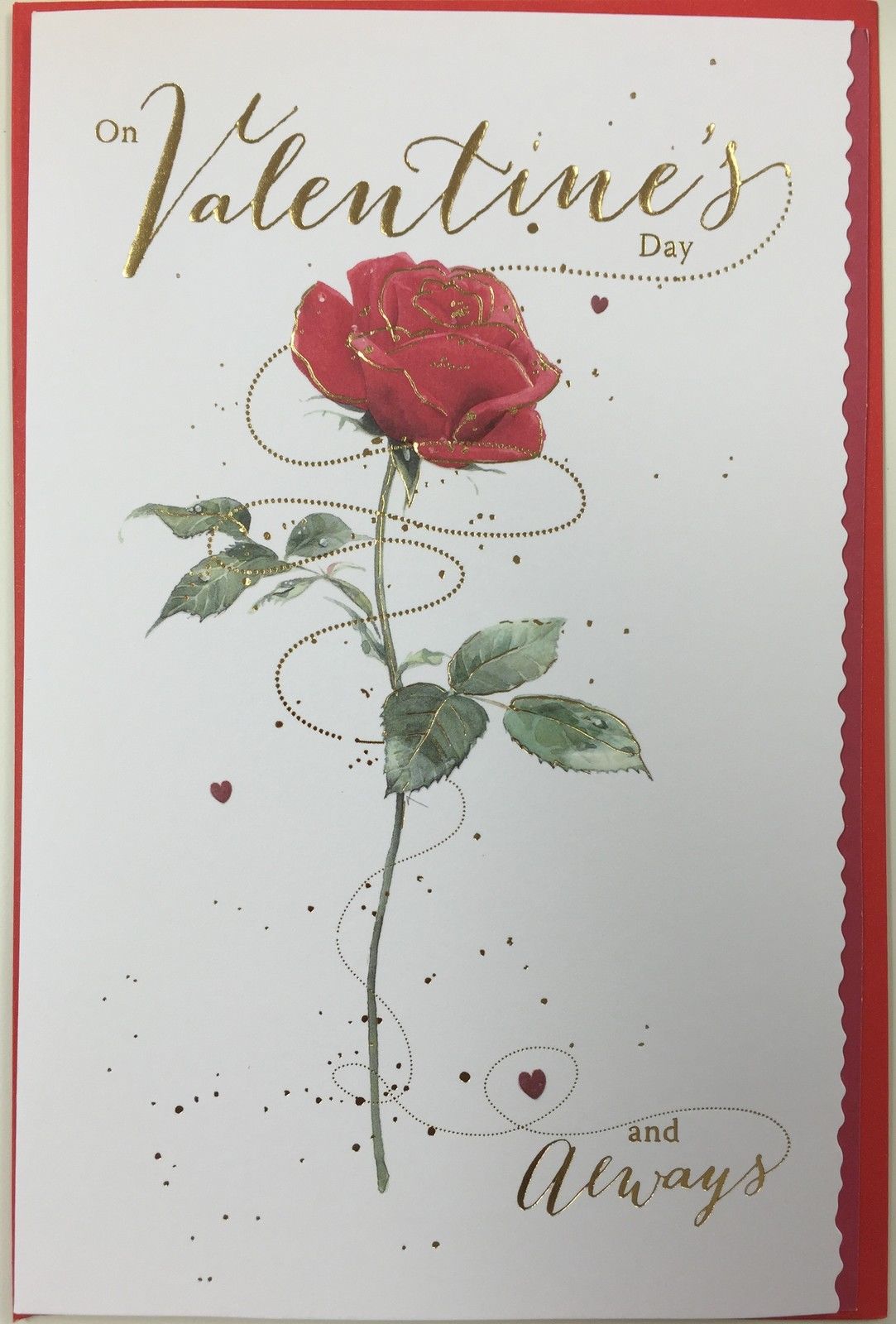 Beautiful Rose Flower Design Valentine's Day Card– Shop Inc