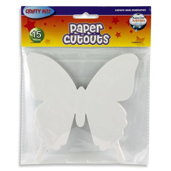 Pack of 15 Paper Butterflies Cutouts by Crafty Bitz– Shop Inc