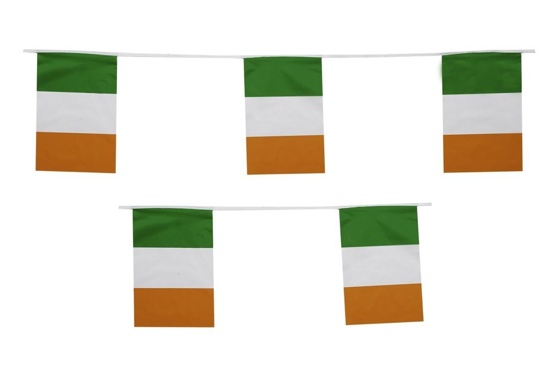 Ireland Rectangle Bunting 10m with 20 Flags– Shop Inc