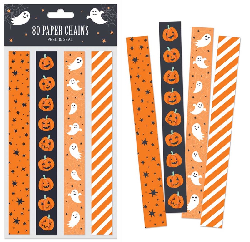 Peal & Seal 80 Halloween Paper Chain Decorations– Shop Inc