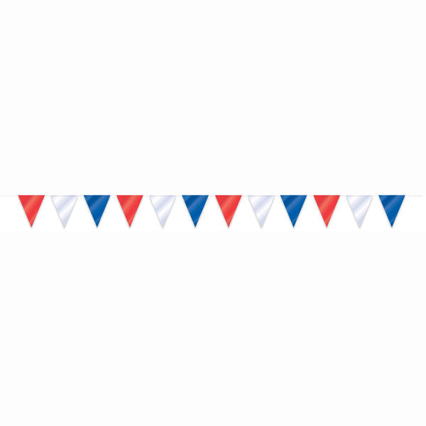 32ft Red, White & Blue Flag Pennant Banner– Shop Inc