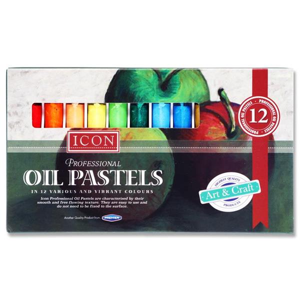 Box of 12 Professional Oil Pastels by Icon Art– Shop Inc
