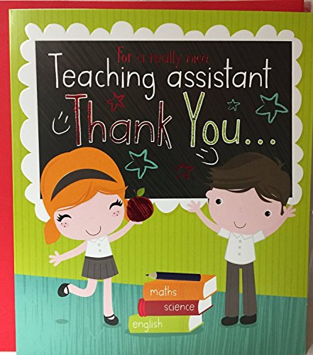 Teaching Assistant Thank You Greeting Card Appreciation For Him or Her ...