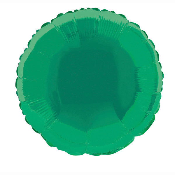 Green Solid Round Foil Balloon 18"– Shop Inc