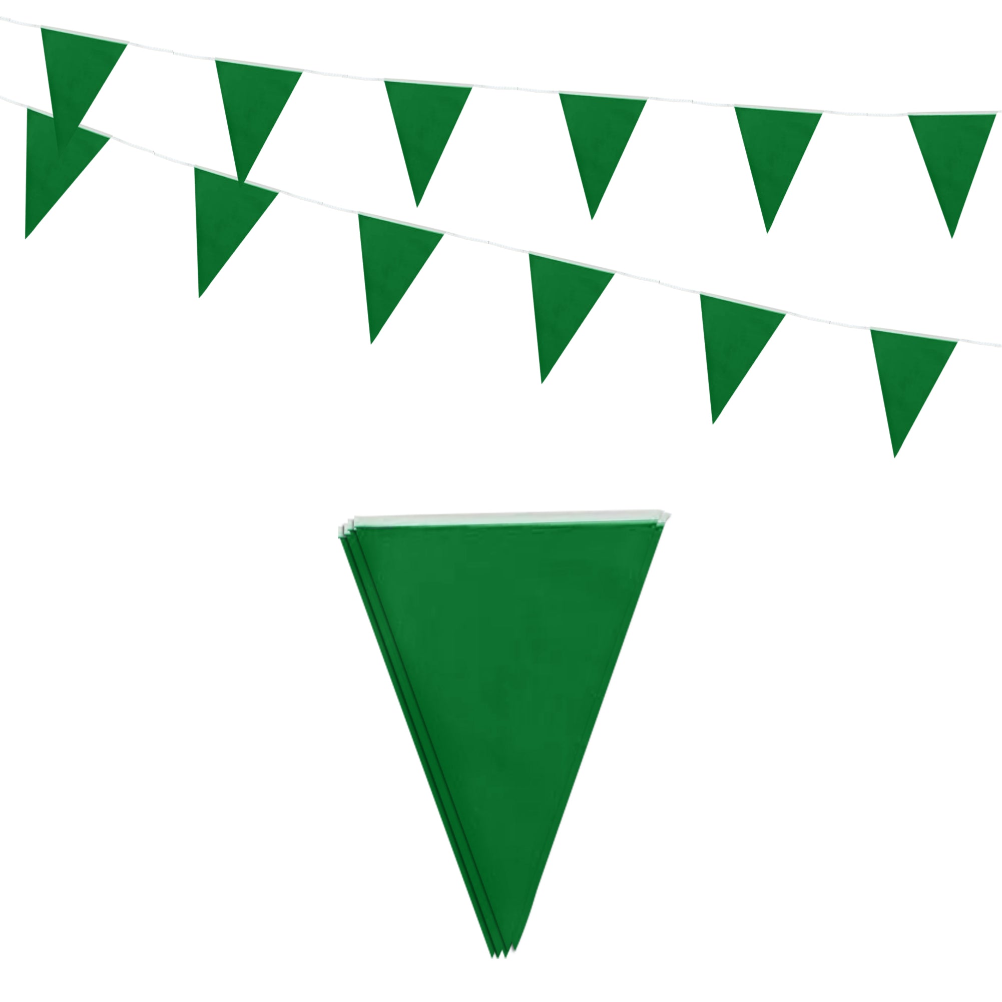 Green Bunting 10m with 20 Pennants– Shop Inc