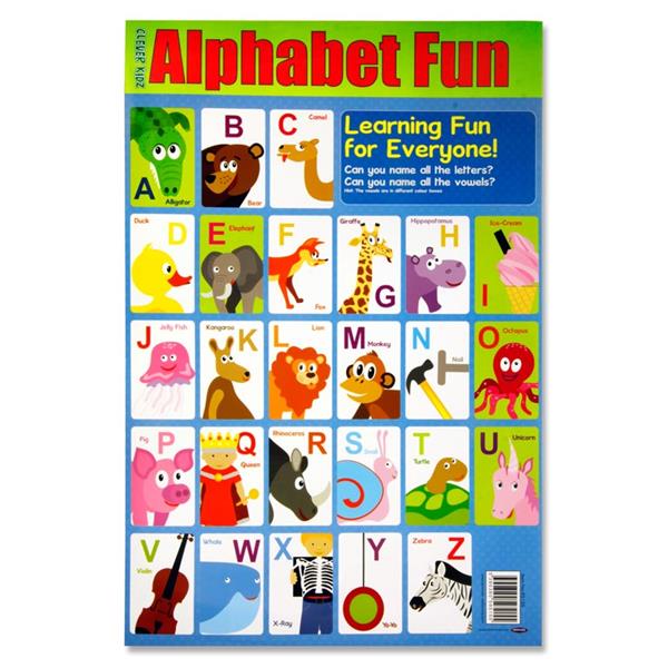 Alphabet Fun Wall Chart by Clever Kidz– Shop Inc