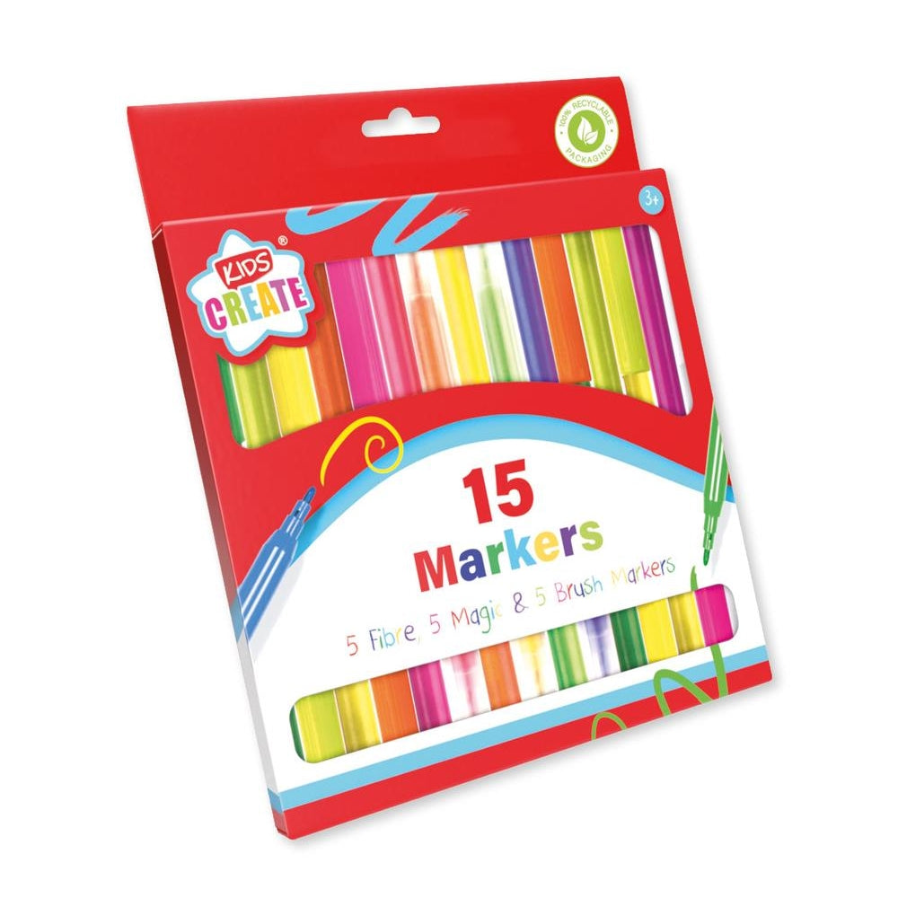 Pack of 15 Assorted Colouring Pens– Shop Inc