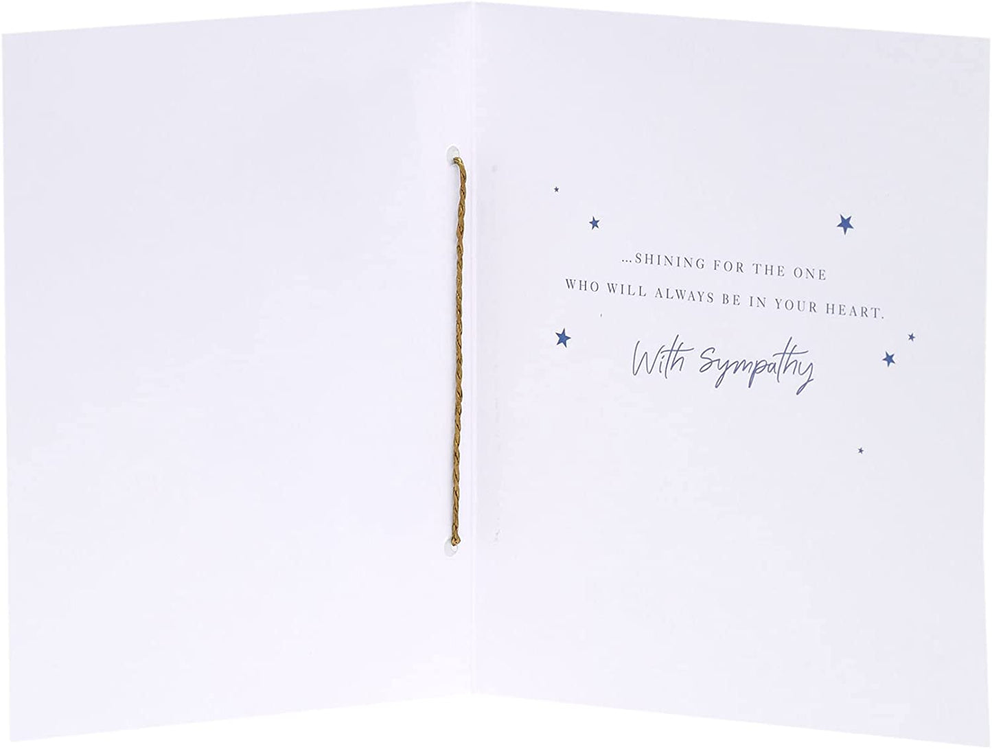 Another Star Brightens The Sky Gold Foil Sympathy Card– Shop Inc