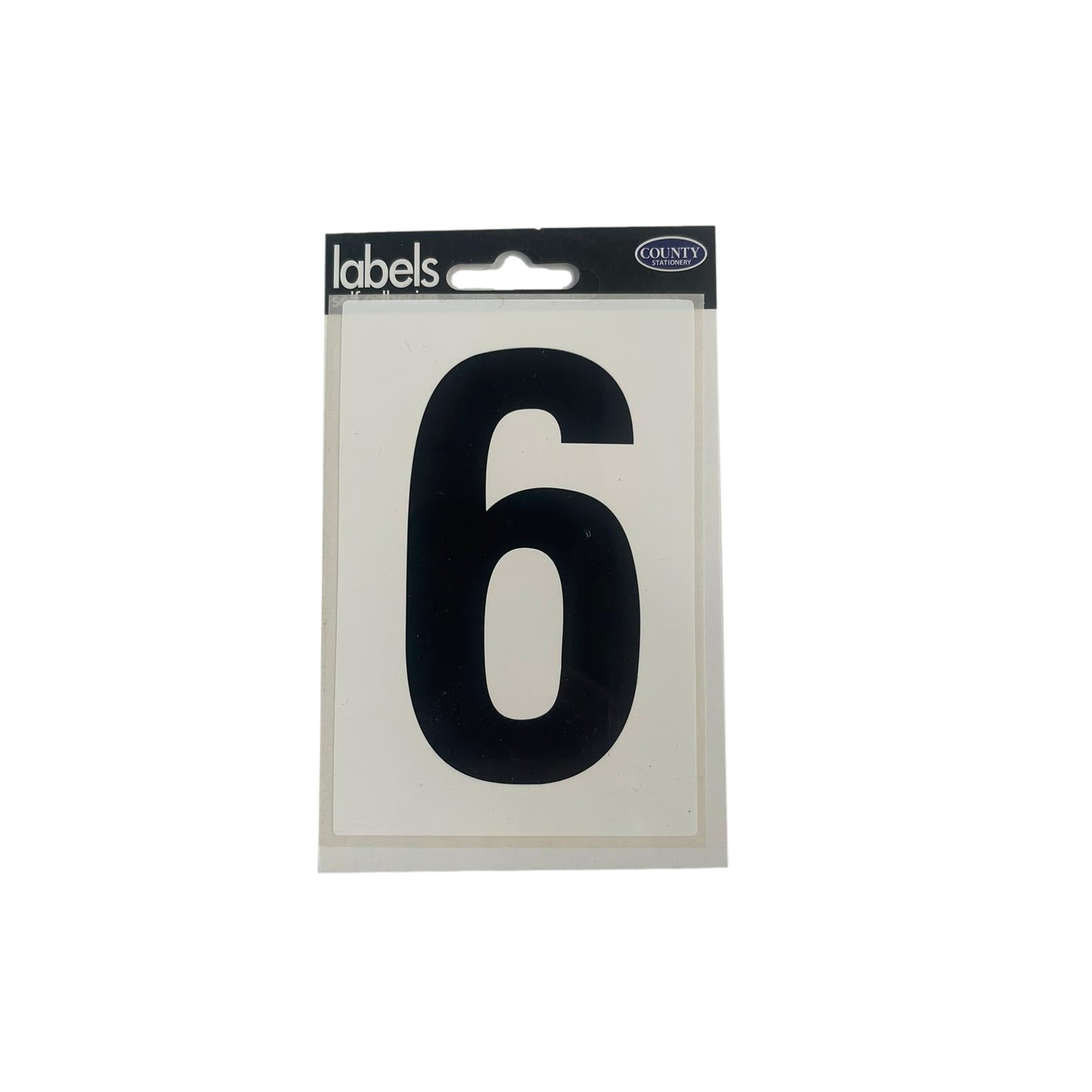 Number 6 Self Adhesive Wheelie Bin Label– Shop Inc