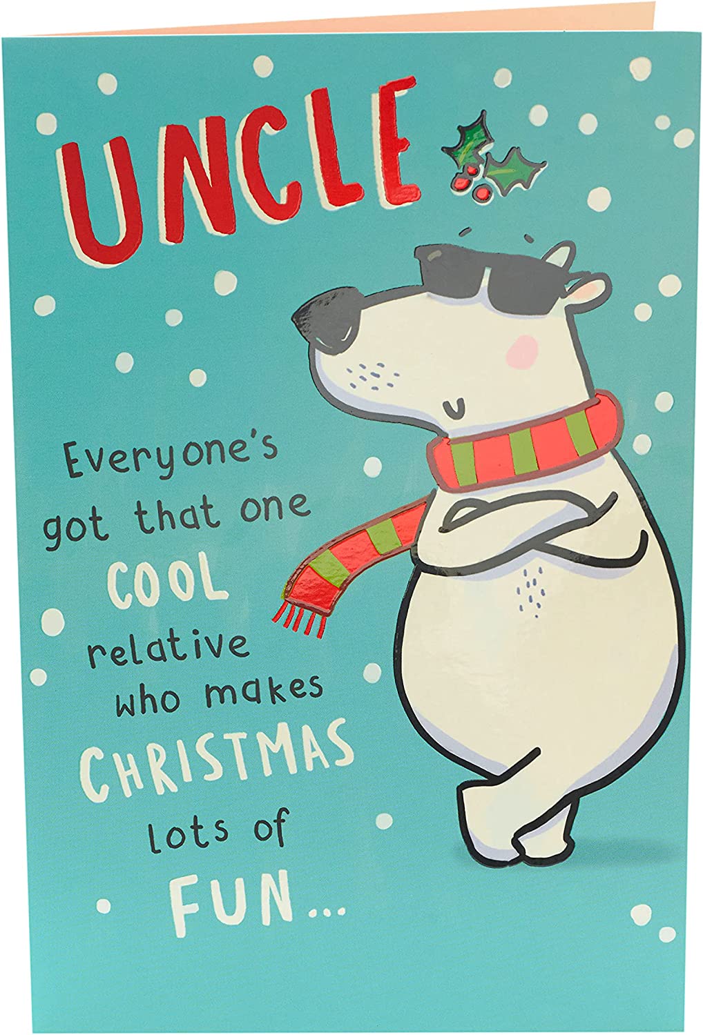 Polar Bear Design Cool Uncle Christmas Card– Shop Inc