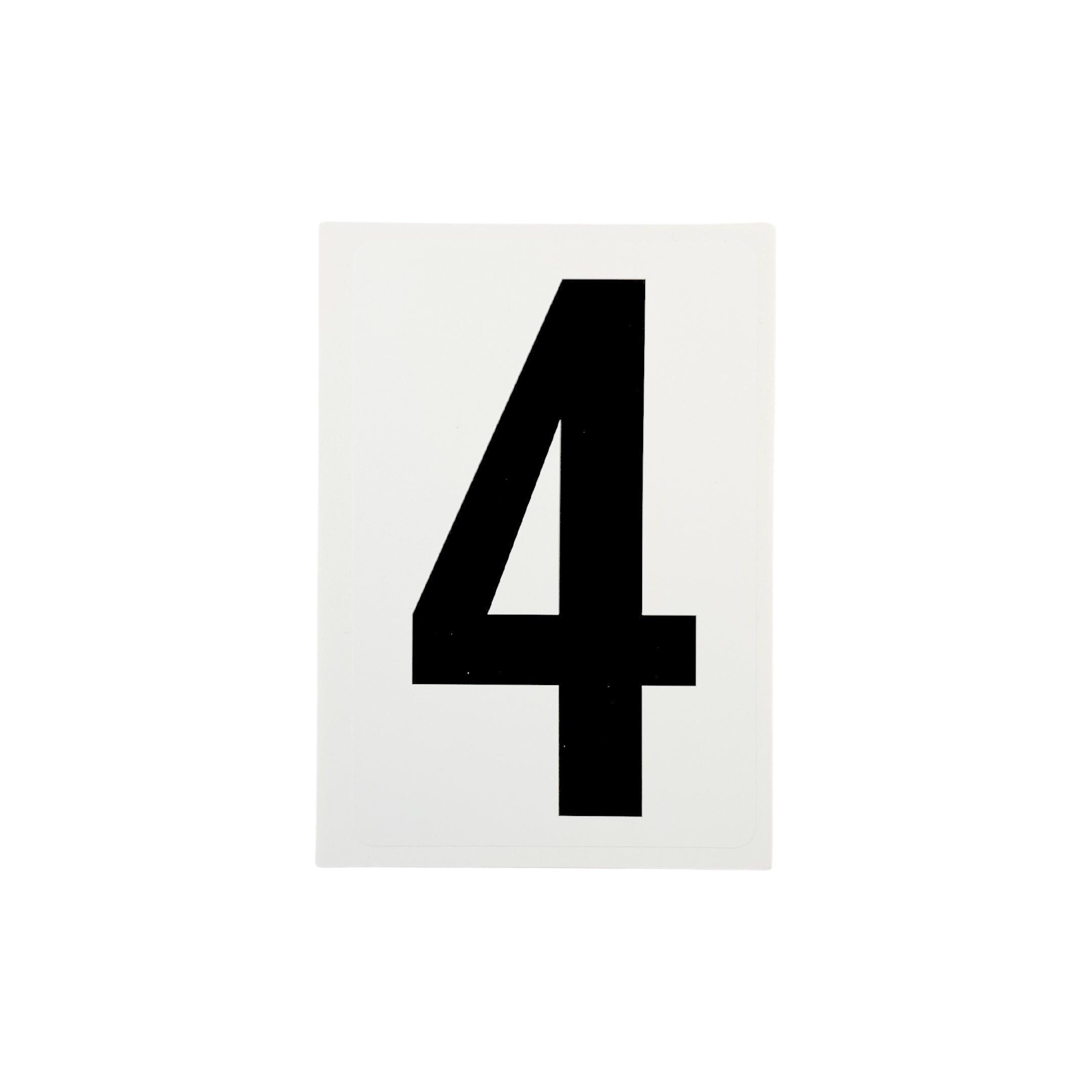 Waterproof Wheelie Bin Black Number 4 Sticker– Shop Inc