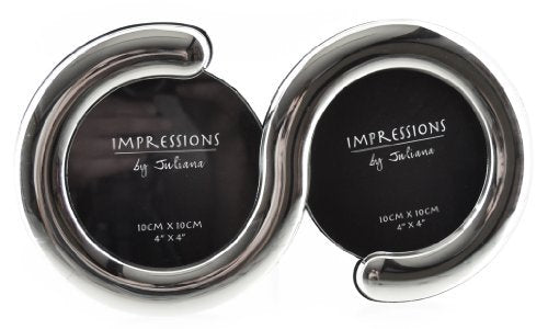 Impressions Silverplated Double 'S' Shaped Frame 4" x 4"– Shop Inc