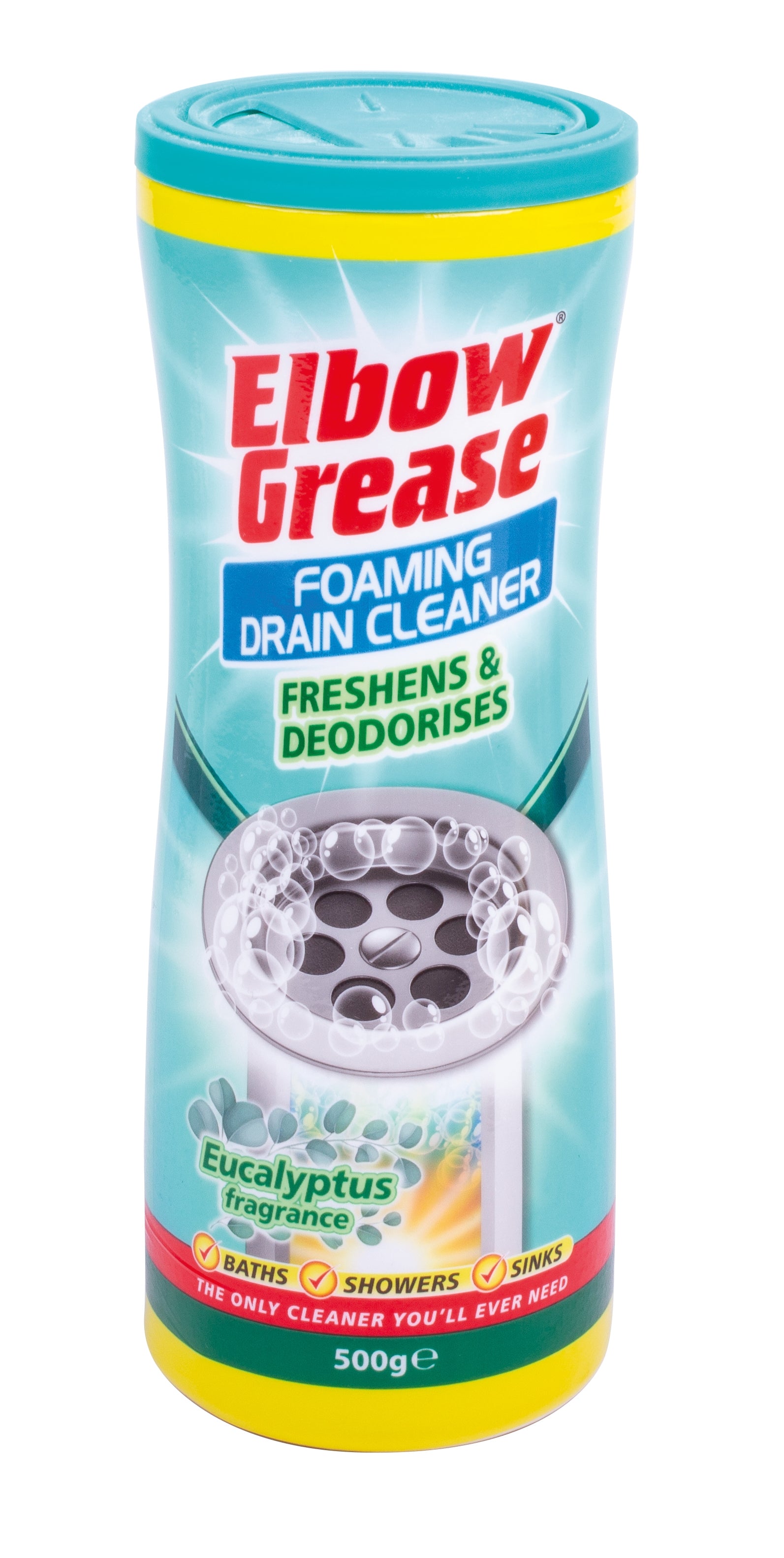 Elbow Grease Eucalyptus Fragrance Foaming Drain Cleaner 500g– Shop Inc