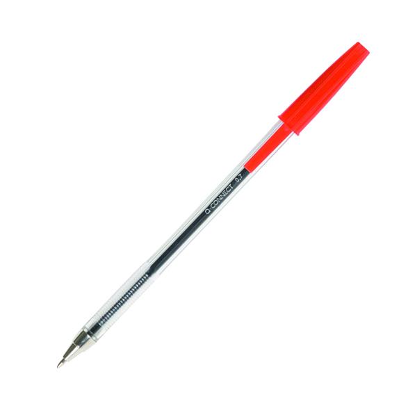Pack of 50 Medium Red Ballpoint Pens– Shop Inc