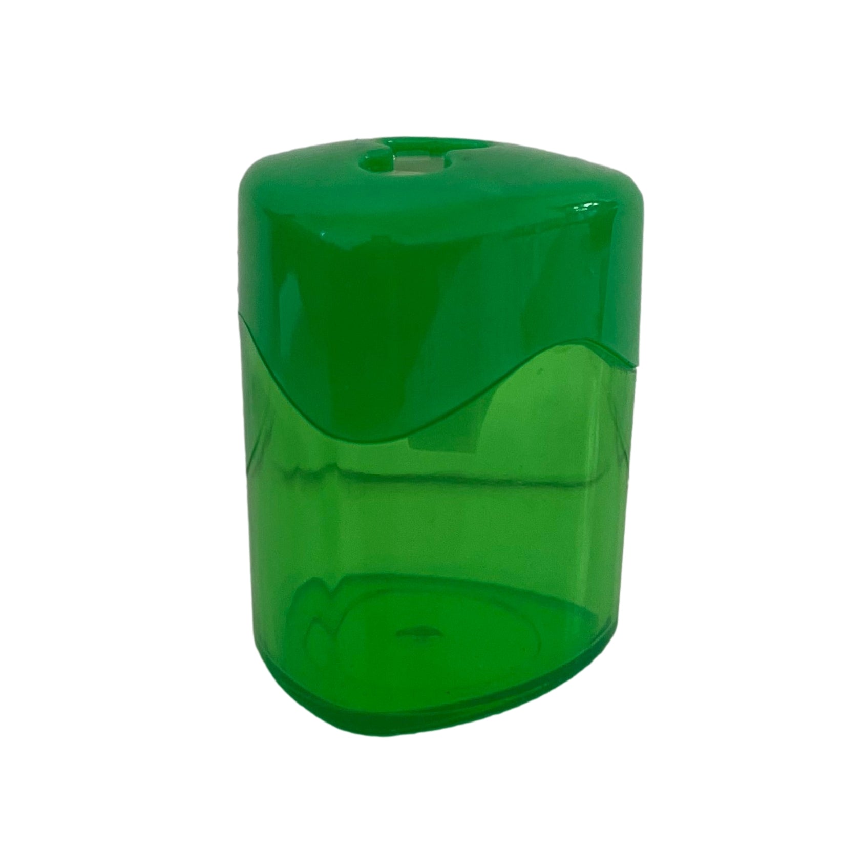 Pack of 12 Green Two Hole Sharpener with Canister– Shop Inc