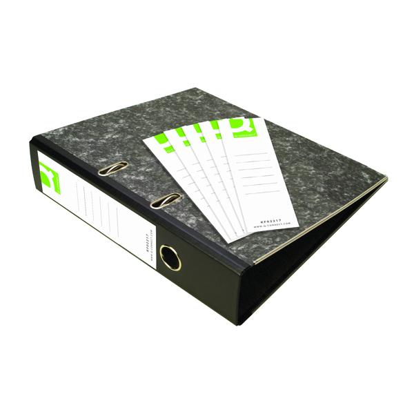 Pack of 10 White Lever Arch Spine Labels– Shop Inc