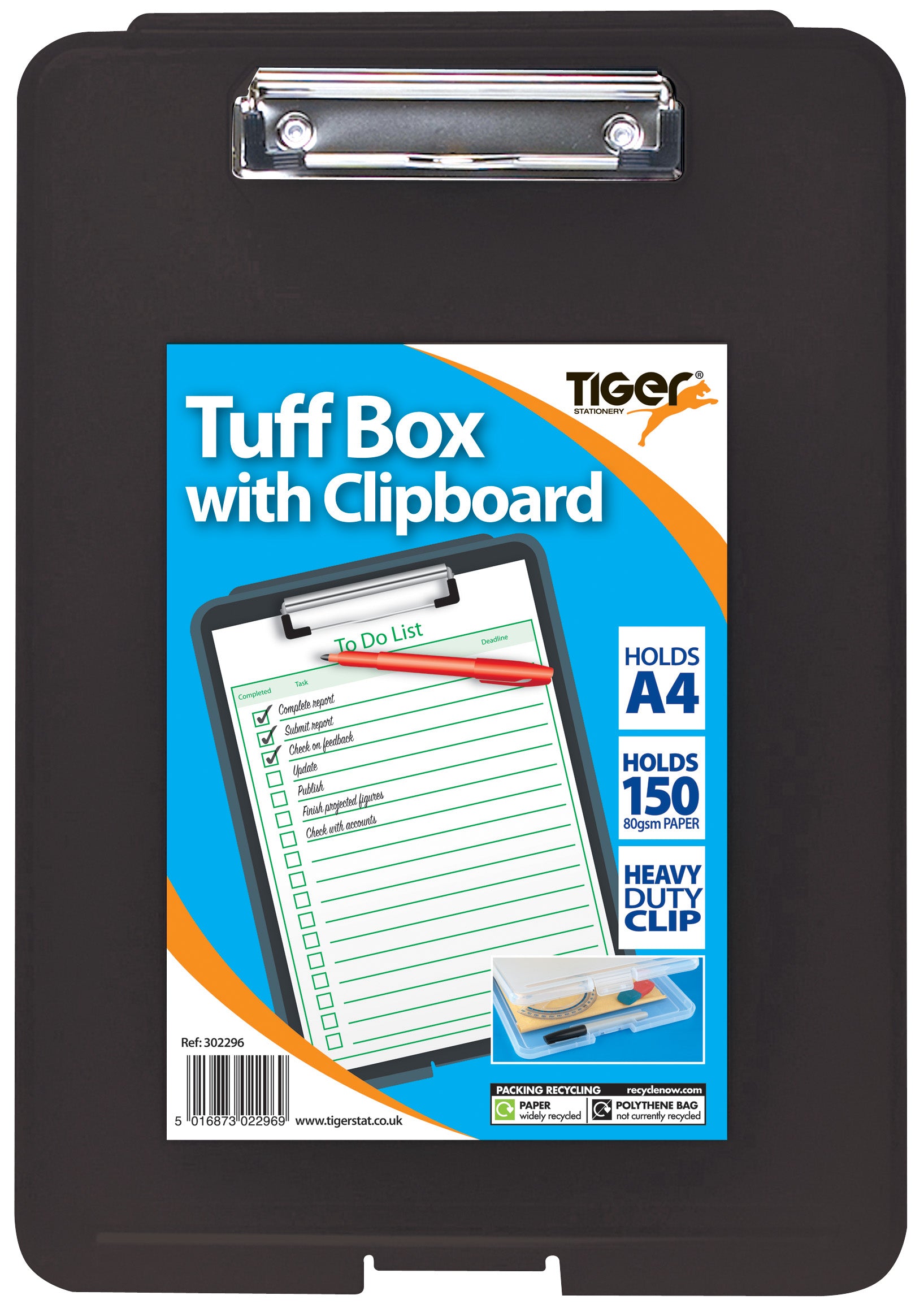 A4 Black Tuff Box Clipboard {PIO}– Shop Inc