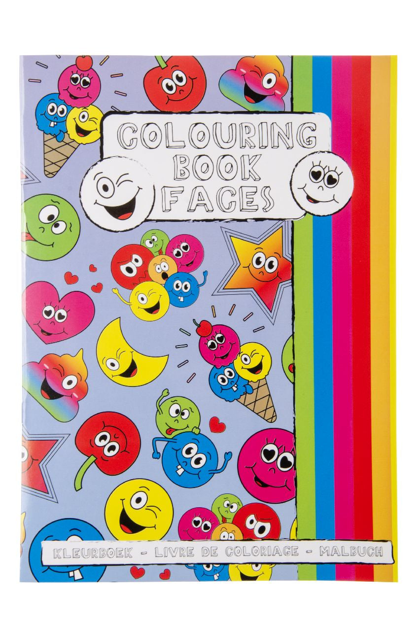 Pack of 12 A4 Emotion Faces Coloring Books with Stickers– Shop Inc