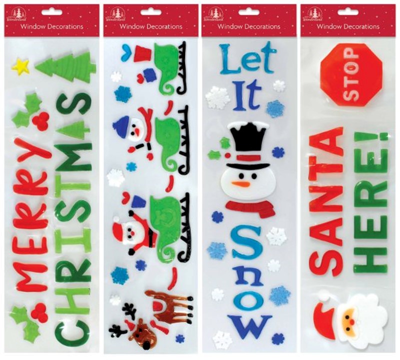 Christmas Window Gels Strip Decorations– Shop Inc