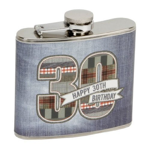 Laura Darrington Denim Collection 30th Birthday Hipflask– Shop Inc