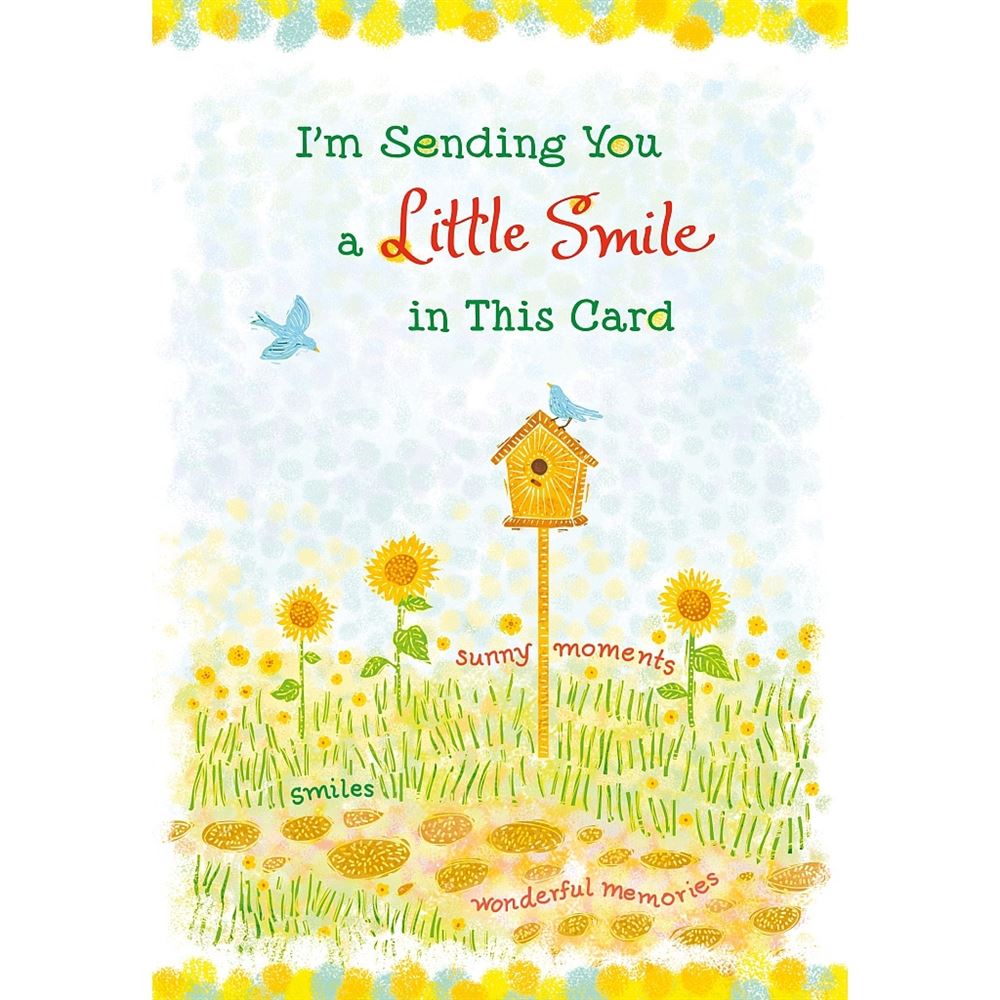 Sending A Smile Sentimental Verses Keepsake Greeting Card– Shop Inc