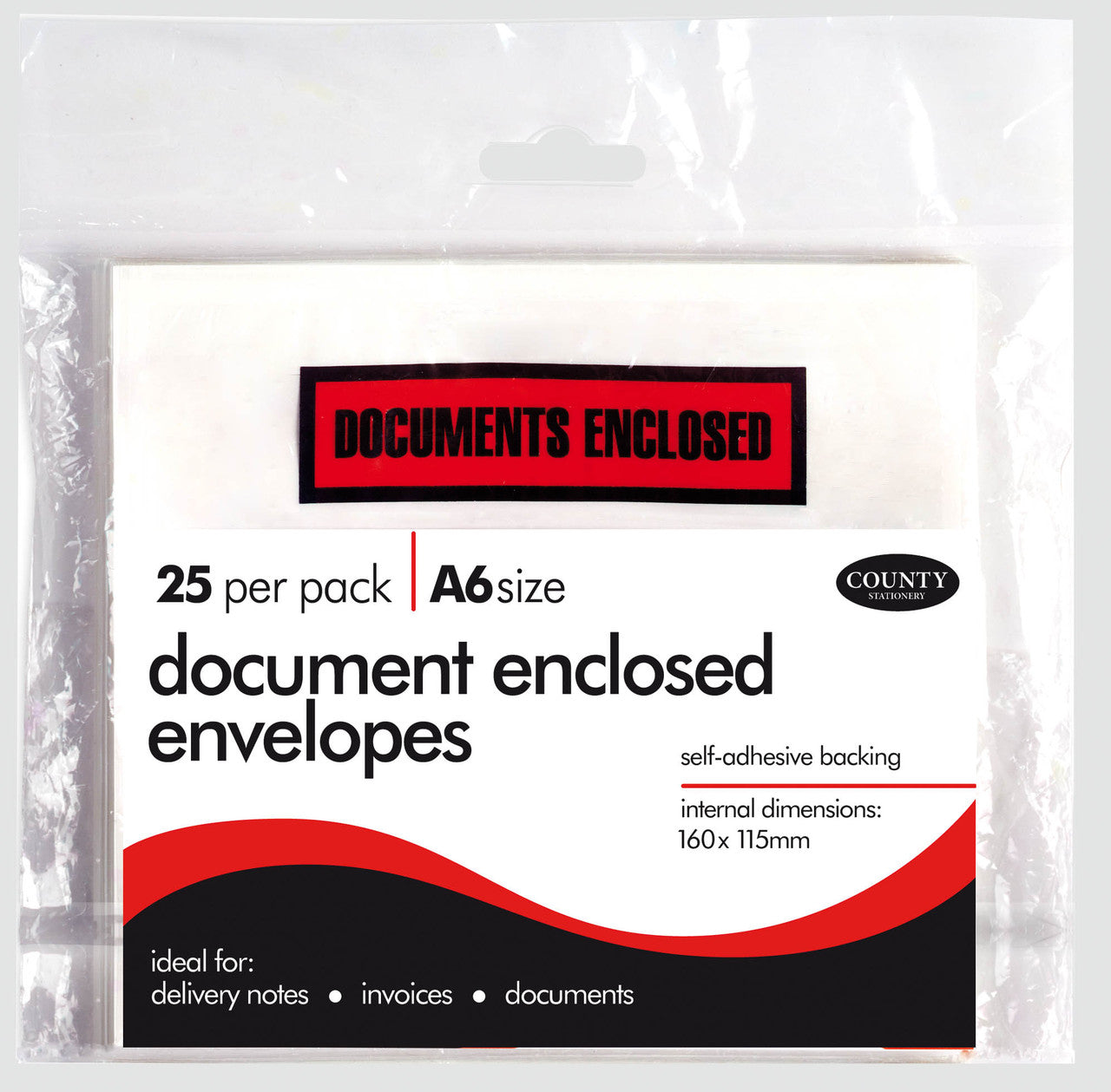 Pack of 25 A6 Document Enclosed Envelopes– Shop Inc