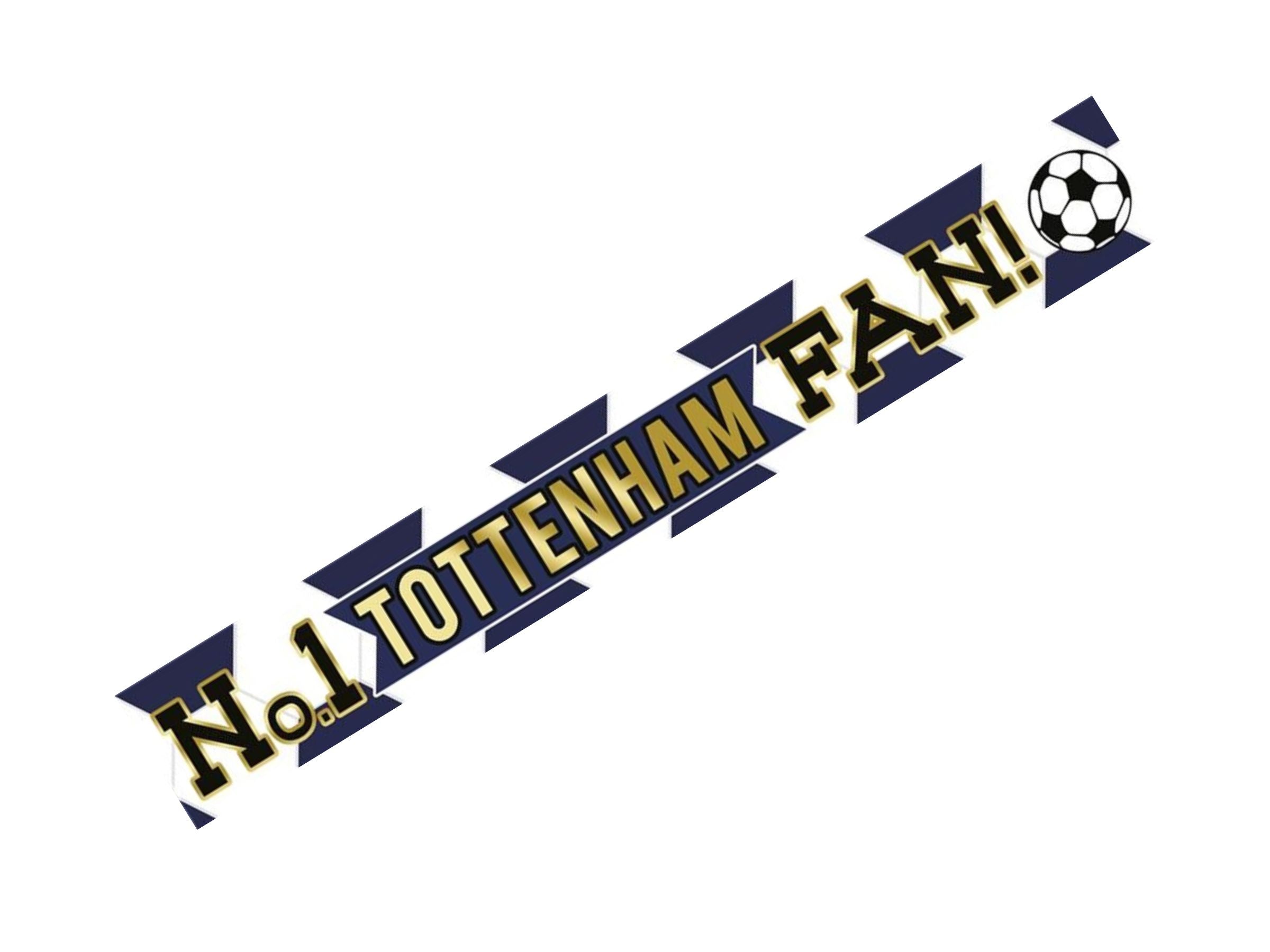 "NO.1 TOTTENHAM FAN!" 2.7m Football Banner– Shop Inc