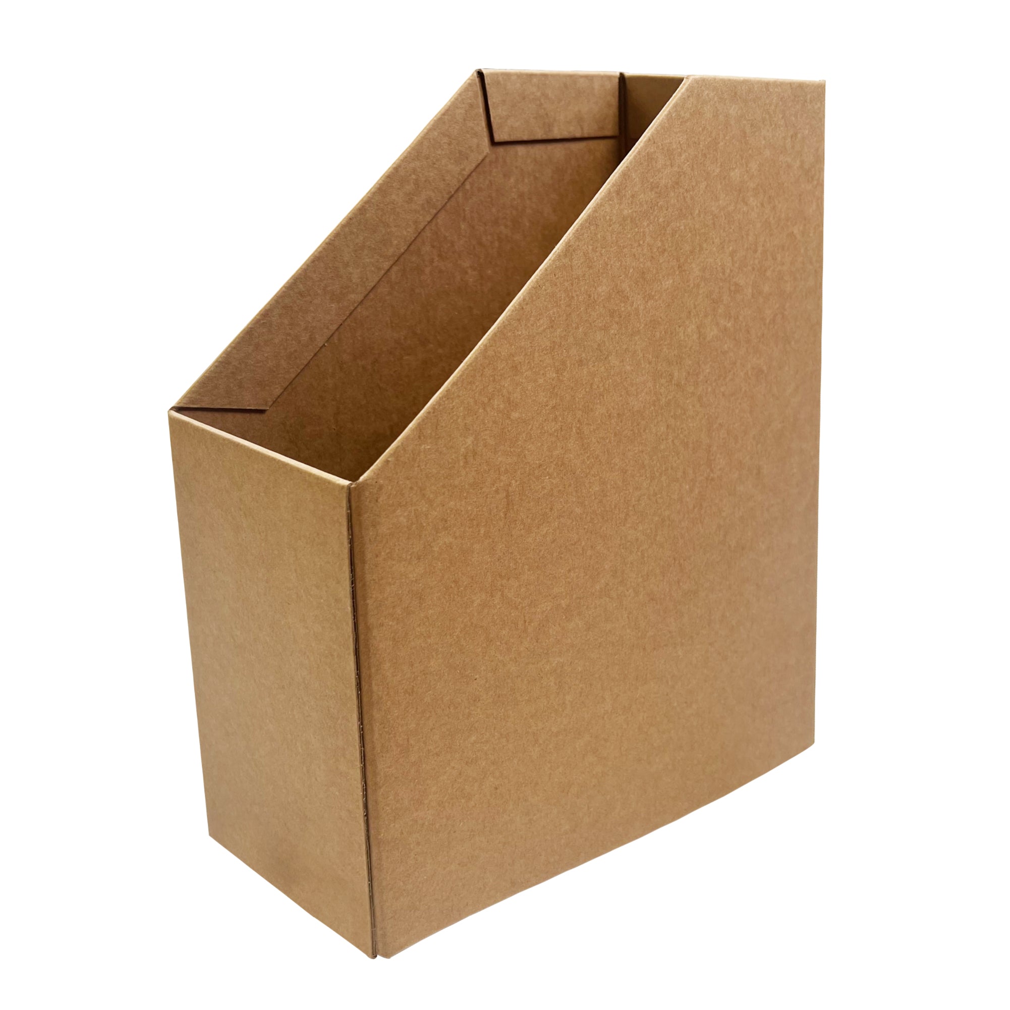 Kraft Magazine File Corrugated Cardboard Desk Organiser– Shop Inc