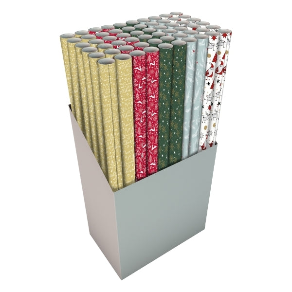 Single 2.5m x 70cm Christmas Design Festive Gift Wrap Roll– Shop Inc