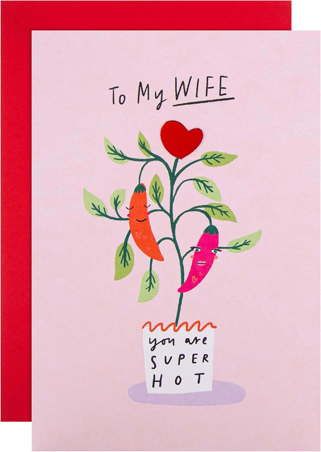 Classic Chilli Design Wife Valentine's Day Card– Shop Inc