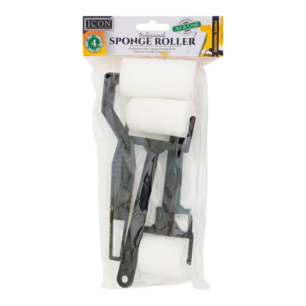 Pack of 3 Assorted Sizes Professional Sponge Rollers by Icon Art– Shop Inc