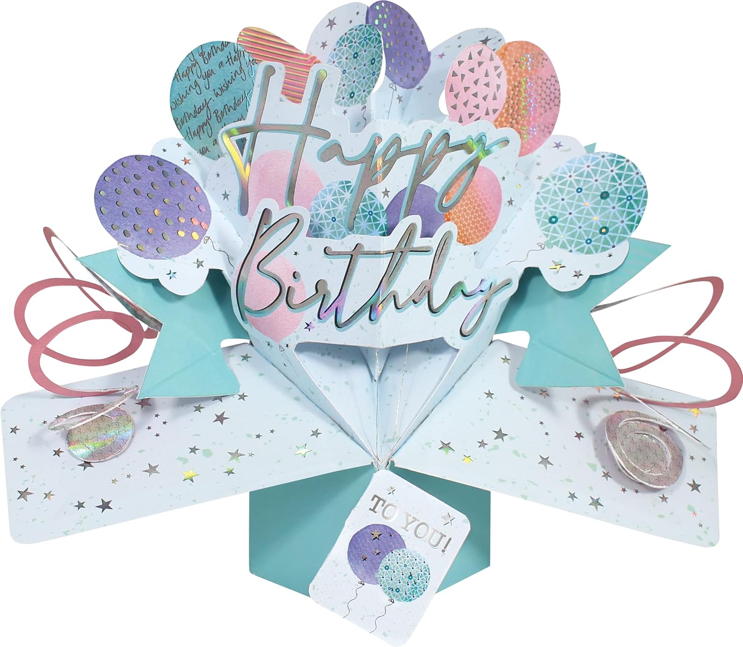 3D Pop Up Happy Birthday To You Balloons Pop-Up Greeting Card– Shop Inc