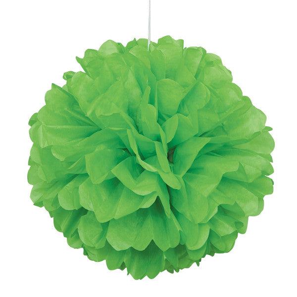 Lime Green Solid 16" Hanging Tissue Pom Pom– Shop Inc