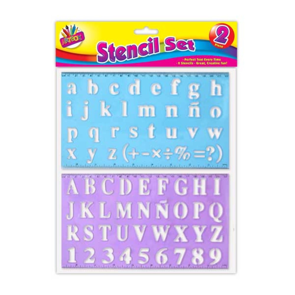 Art Box Alphabet Stencil Set– Shop Inc