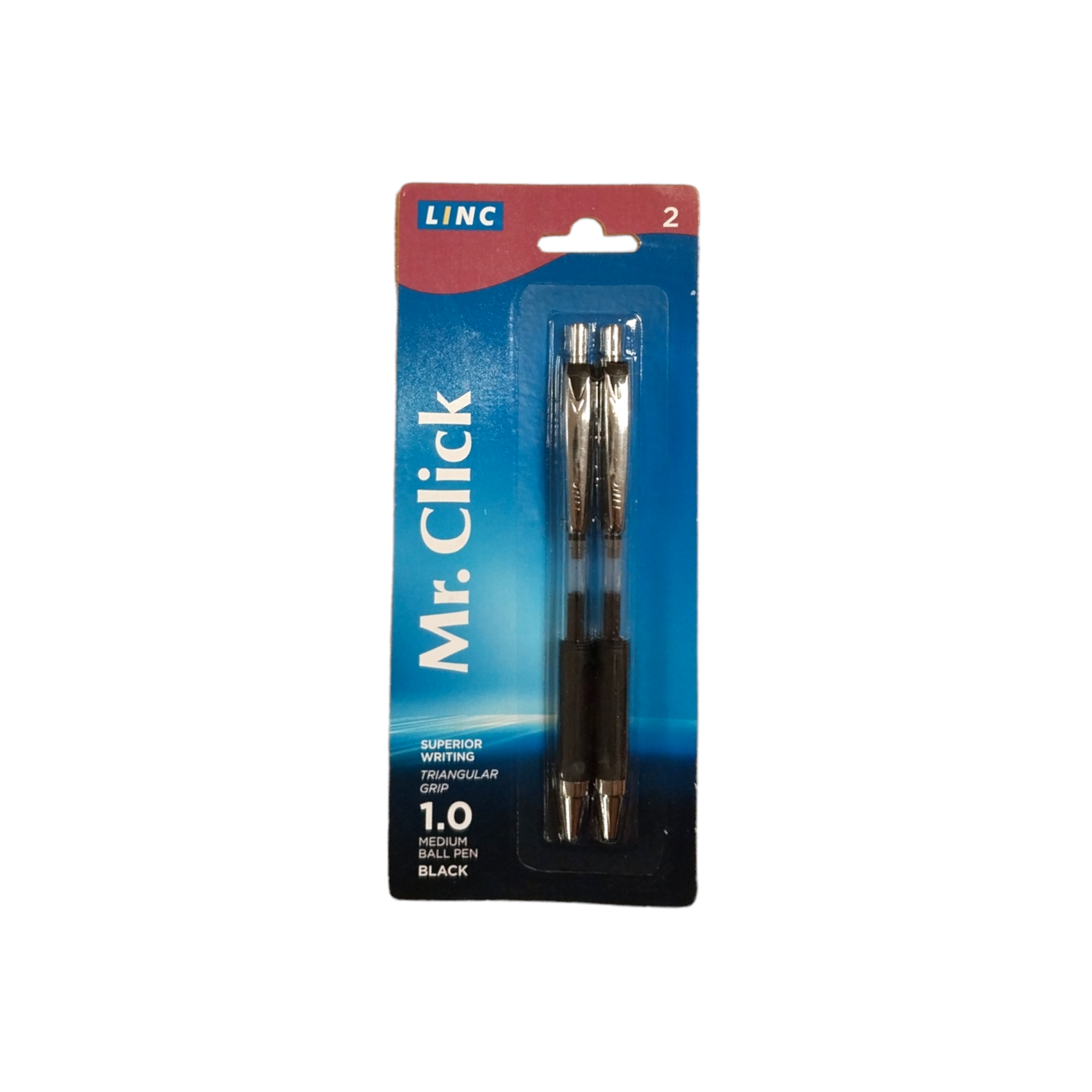 Pack of 2 Linc Mr. Click Retractable Black Ball Pens– Shop Inc