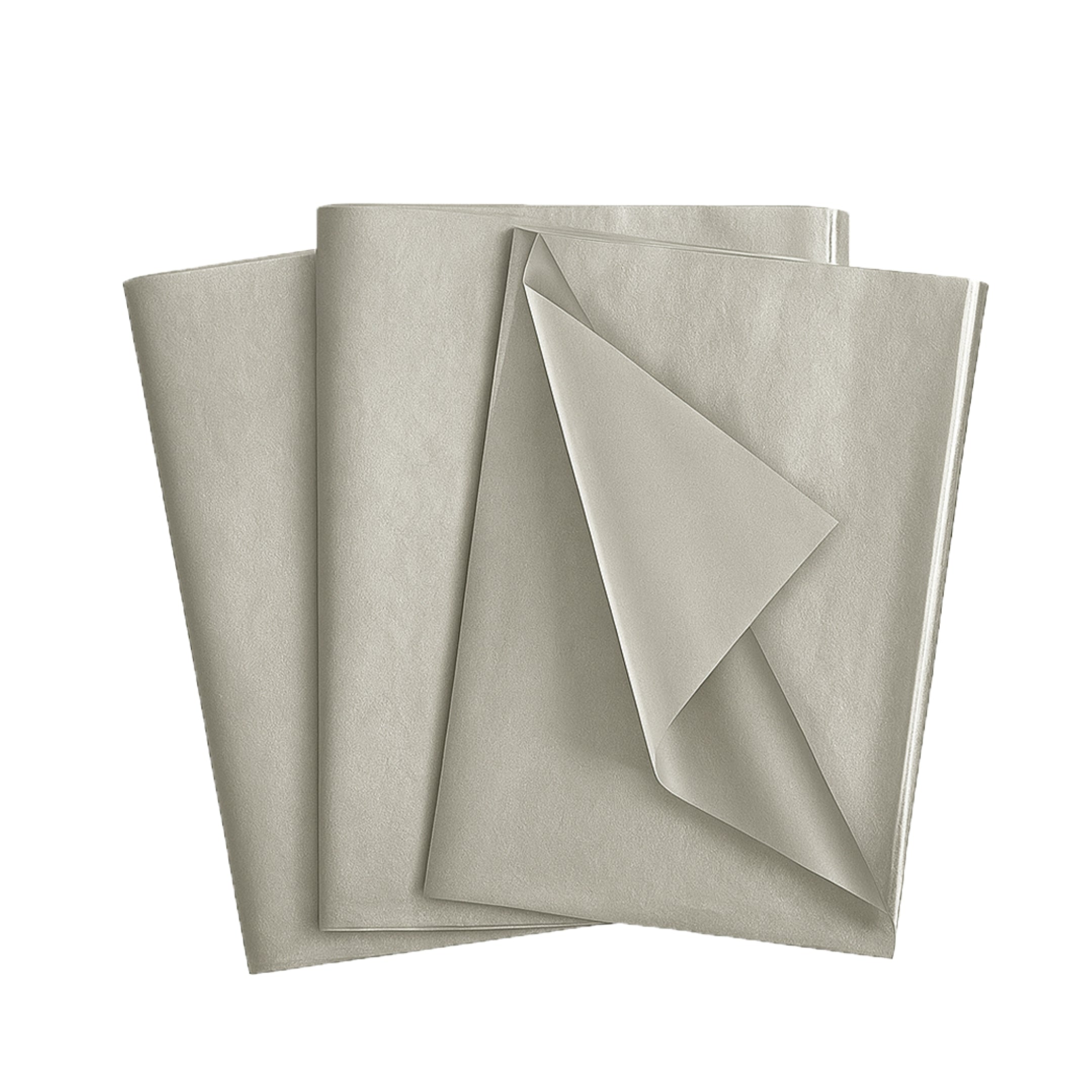 Pack of 180 Metallic Silver Acid Free 50 x 70cm Tissue Paper Sheets ...