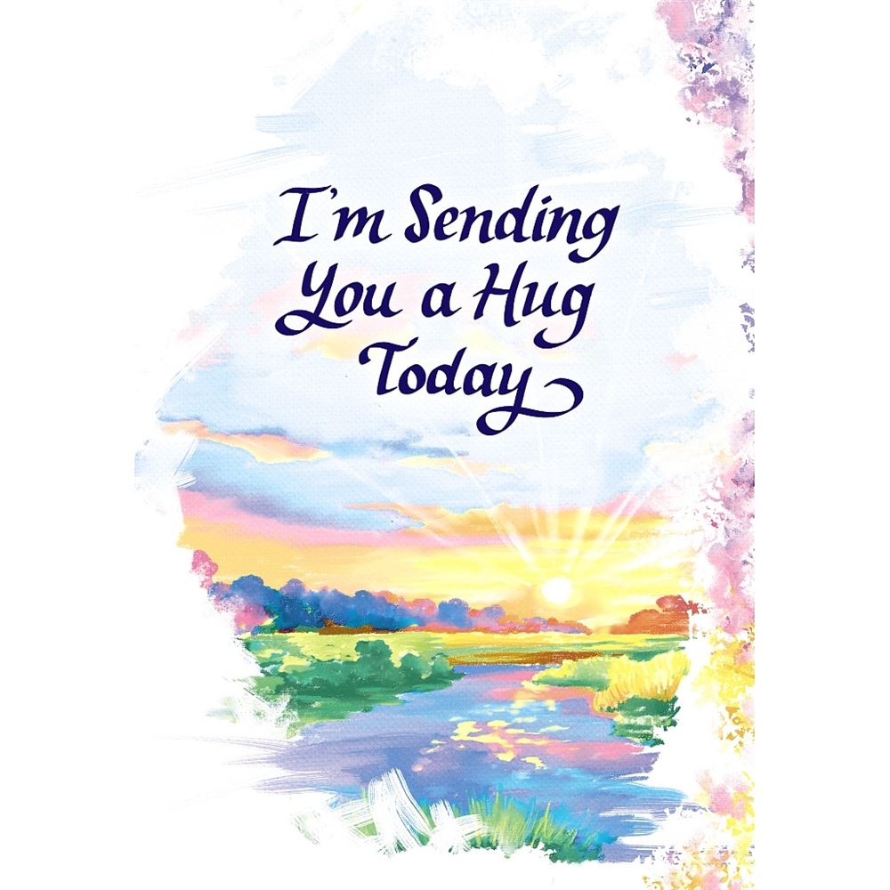 I'm Sending You A Hug Today Sentimental Verses Keepsake Greeting Card ...