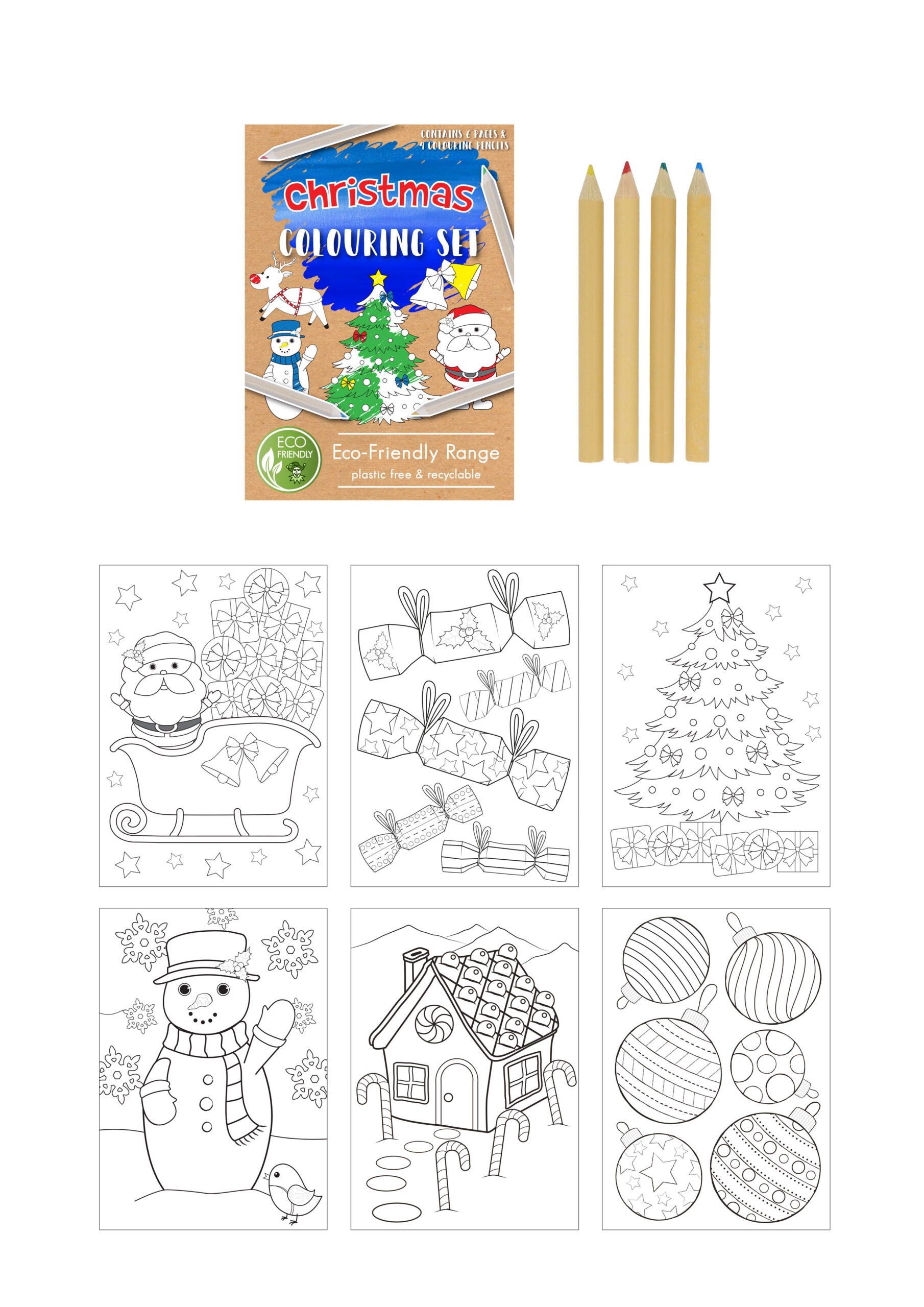 Eco-Friendly Mini Christmas Colouring Set– Shop Inc