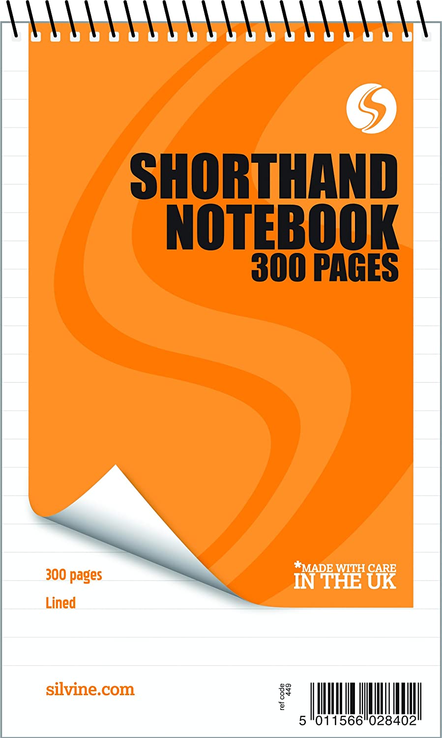 300 pages 5x8" Value Shorthand Spiral Notepad– Shop Inc