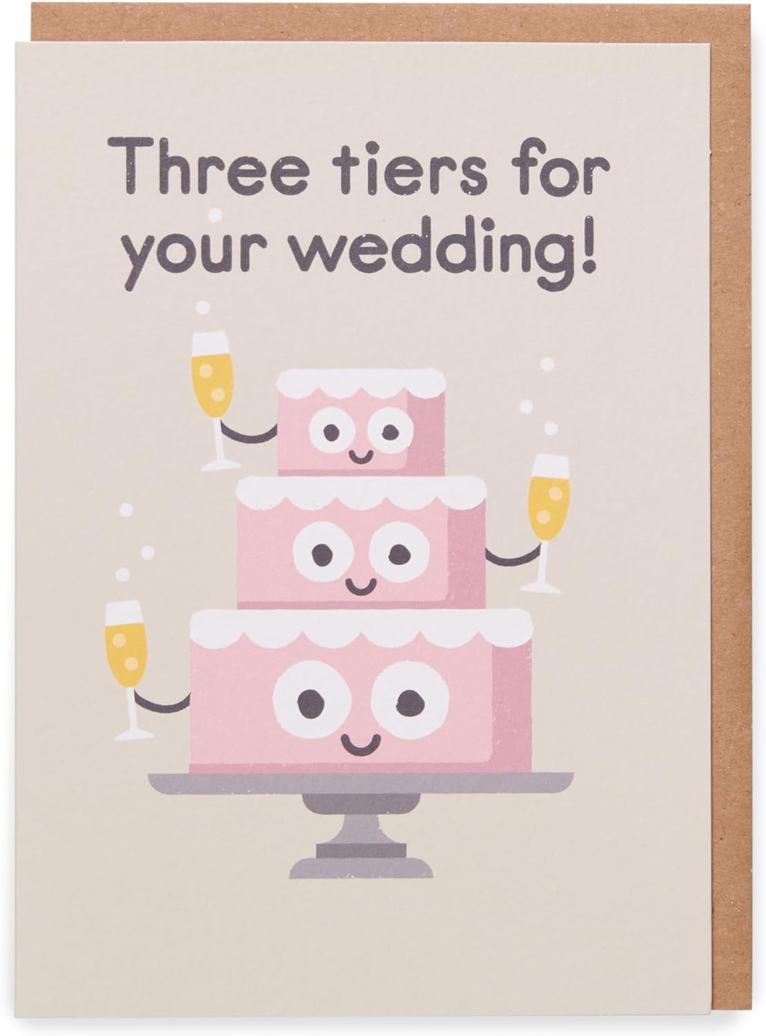 Kindred X David Olenick Three Tiers Wedding Congratulations Card– Shop Inc