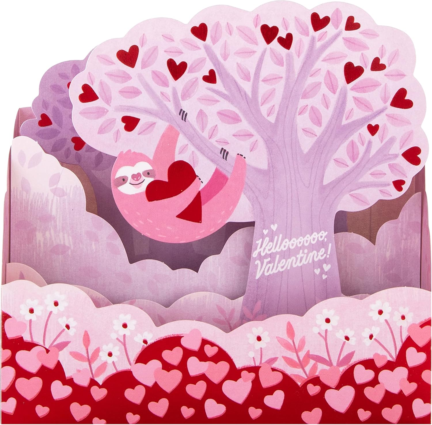 Pop Up Paper Wonder Sloth Design Valentine's Day Card– Shop Inc