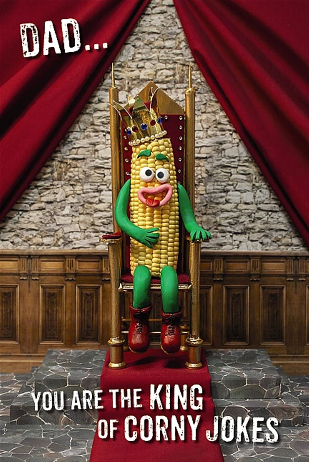 Corn On Throne Dad Funny Father's Day Card– Shop Inc