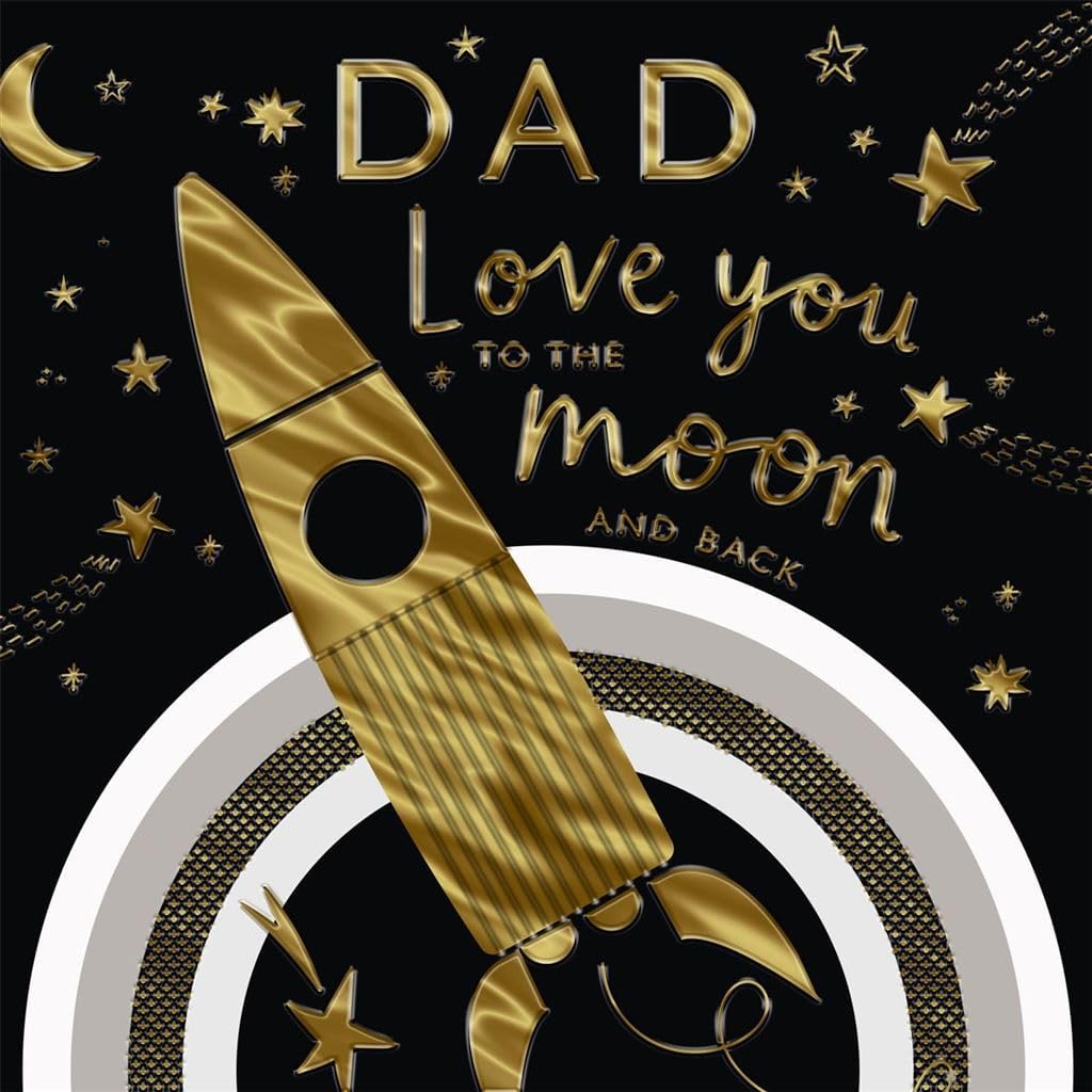 Love You to the Moon and Back Dad Father's Day Card– Shop Inc