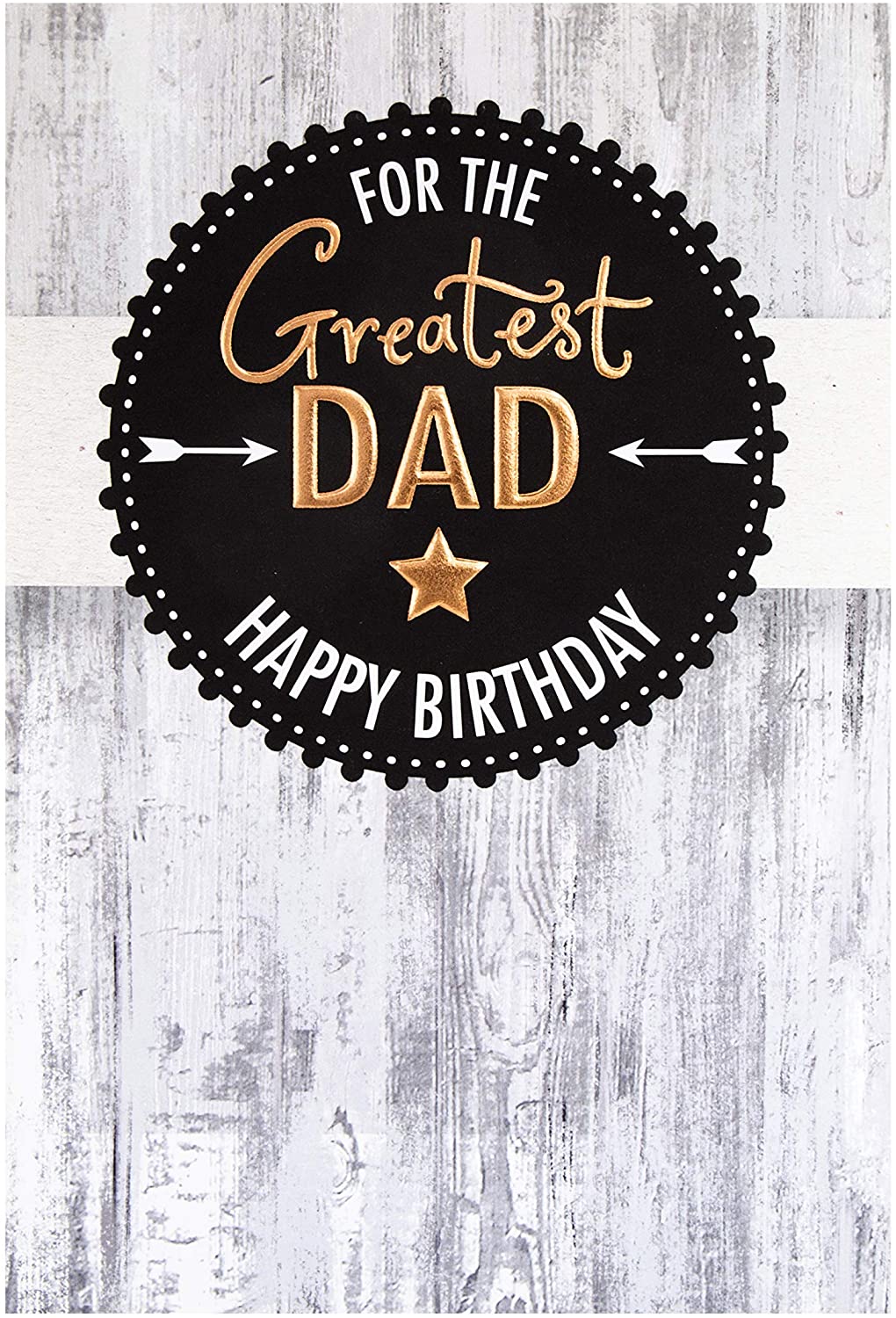 Contemporary Text Based Design Dad Birthday Card– Shop Inc