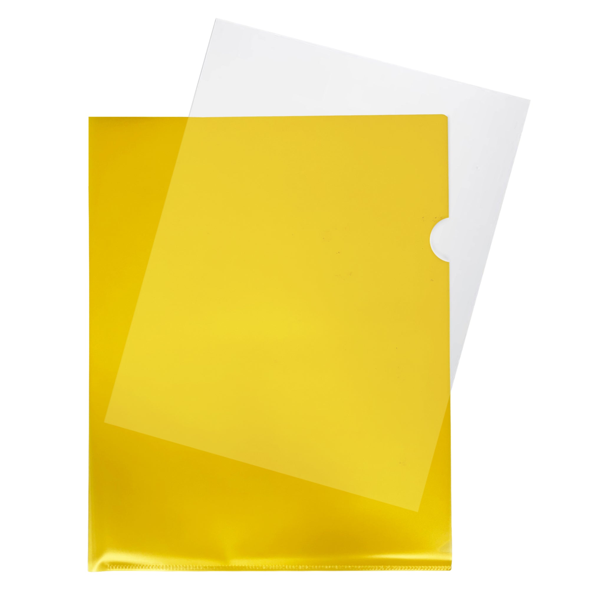 Pack of 1000 A4 Yellow L Shaped Open Top and Side Report File Folders ...