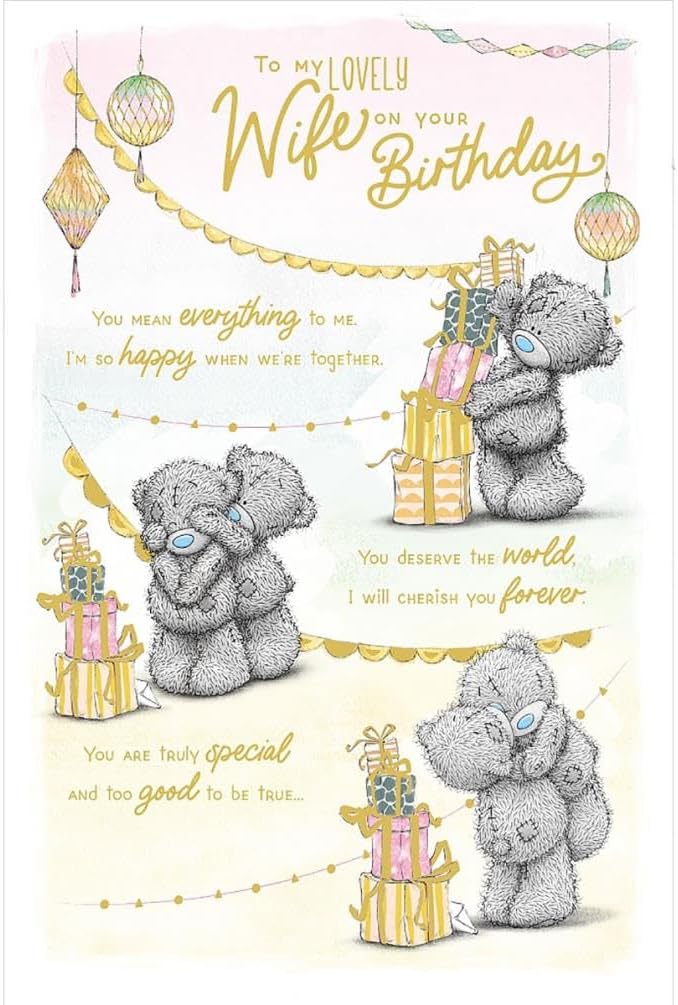 Bears And Presents Wife Birthday Card– Shop Inc