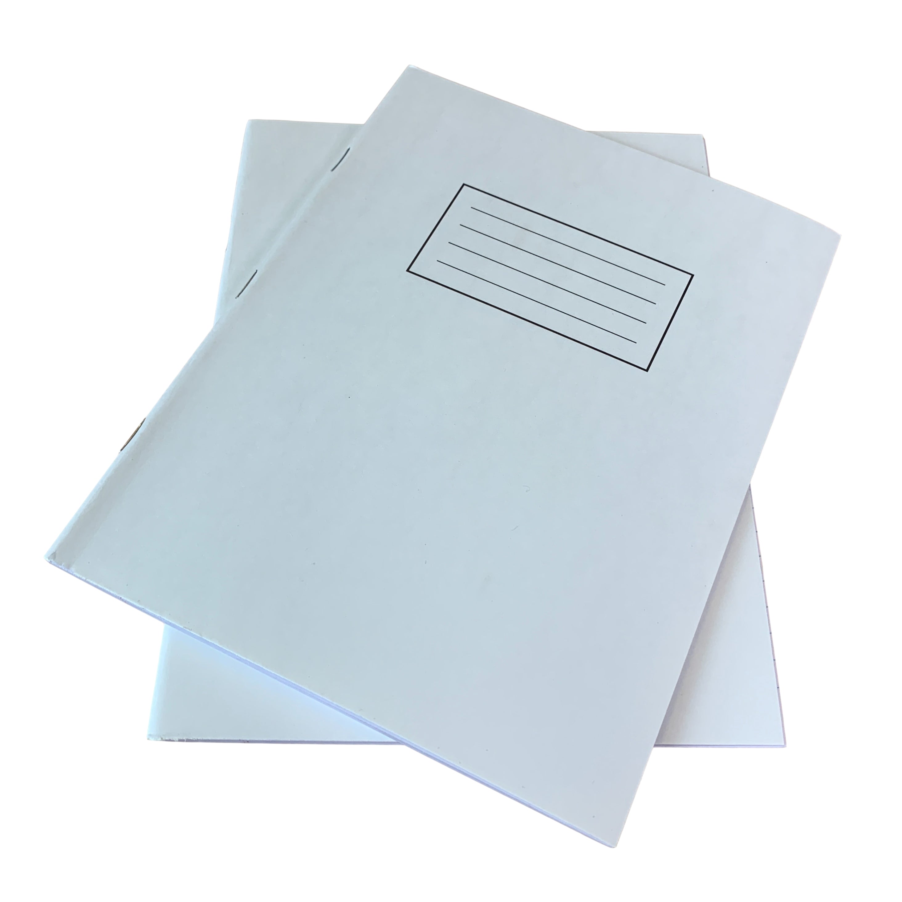 Pack of 50 Janrax 9x7" White 80 Pages Feint and Ruled Exercise Books ...