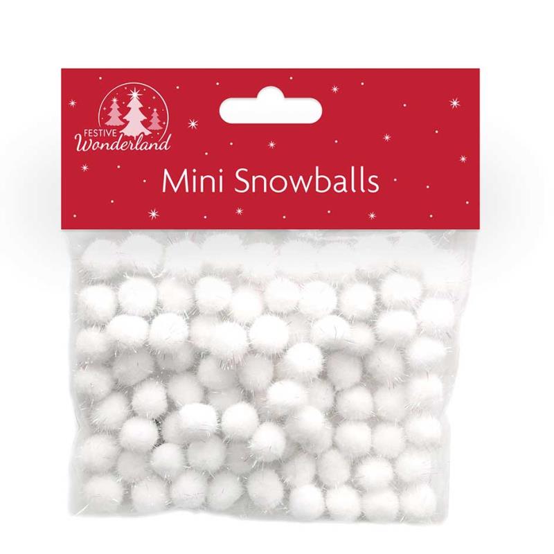 Pack of 80 Christmas Mini Snowballs– Shop Inc
