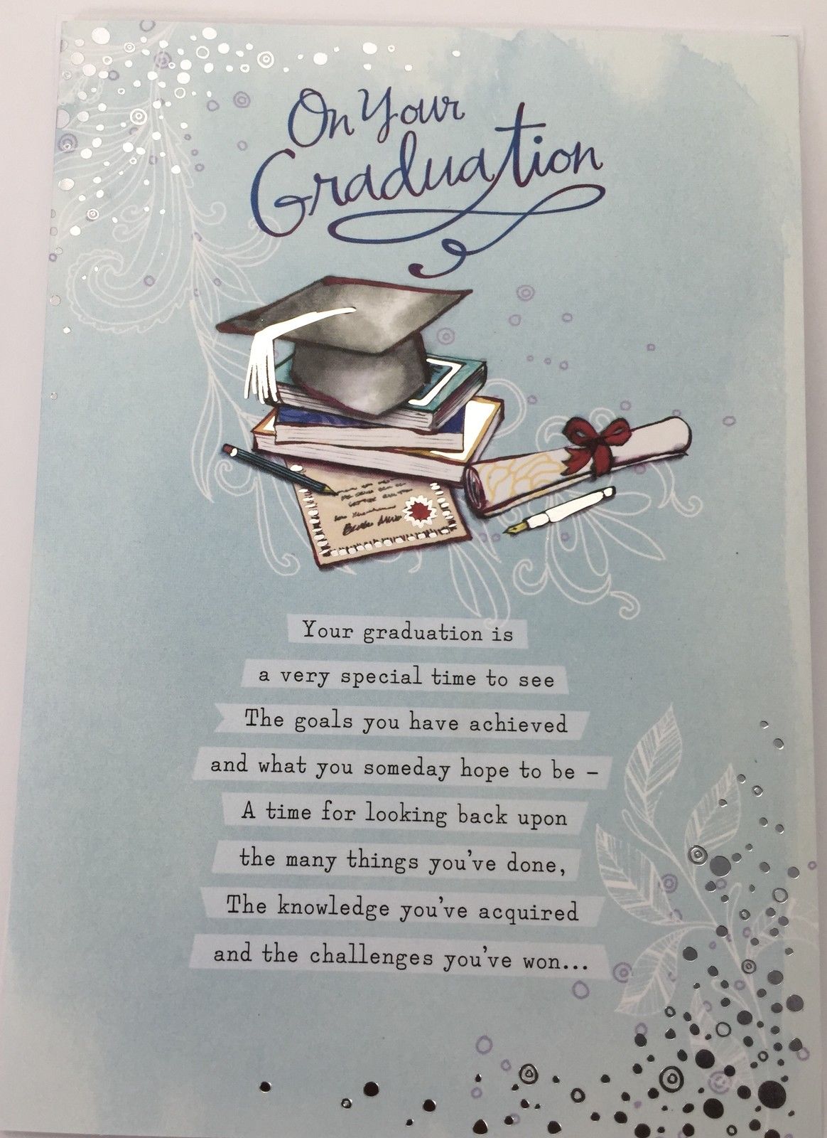 On Your Graduation Papyrus Greeting Card By Traditional Glitter Card B ...