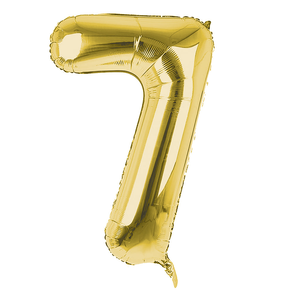 Giant Foil Gold 7 Number Balloon– Shop Inc